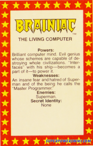 Brainiac (Series 1) – Super Powers Wiki