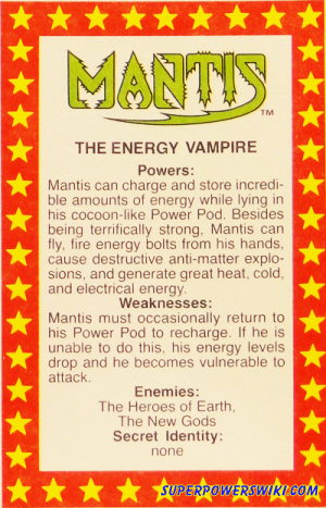 Mantis (Series 2) – Super Powers Wiki